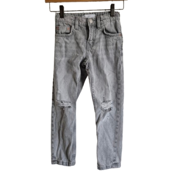 Zara | Bottoms | Zara Distressed Gray Jeans | Poshmark